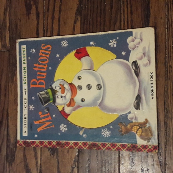Other | Vintage Christmas Book Mr Buttons Storybook 1954 Snowman | Poshmark